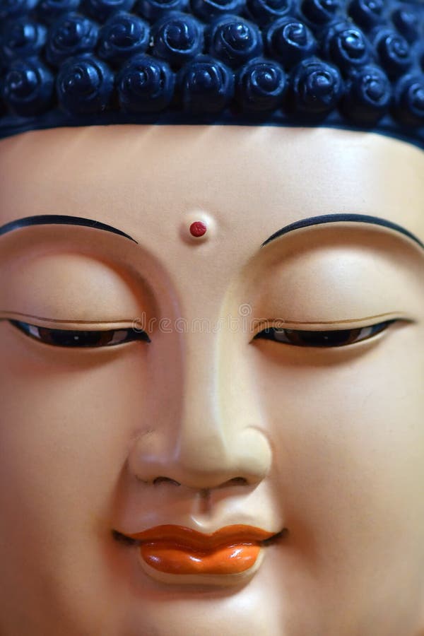Zen Face Buddha Close-up stock image. Image of face - 105368737