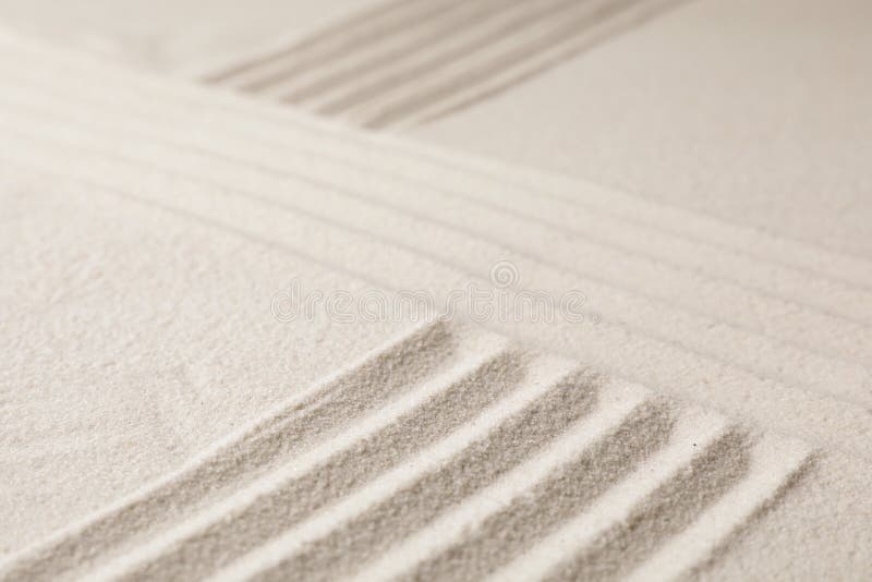 Zen garden pattern on sand stock photo. Image of oriental - 138142752