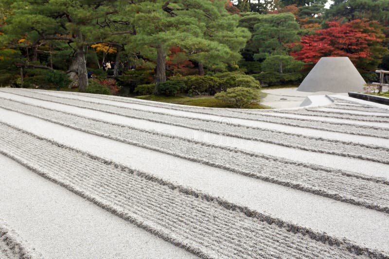 Zen garden sand pattern stock photo. Image of rows, decoration - 25144888