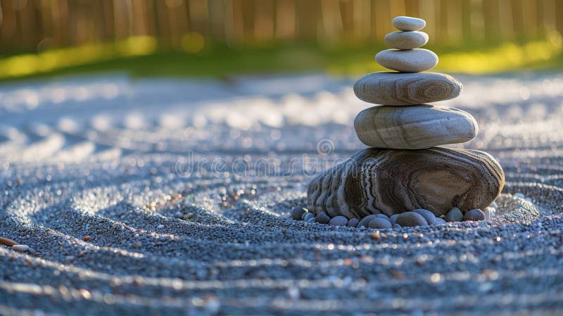 Zen Garden Visuals for Desktop Backgrounds, Promoting Focus, Calm, and ...