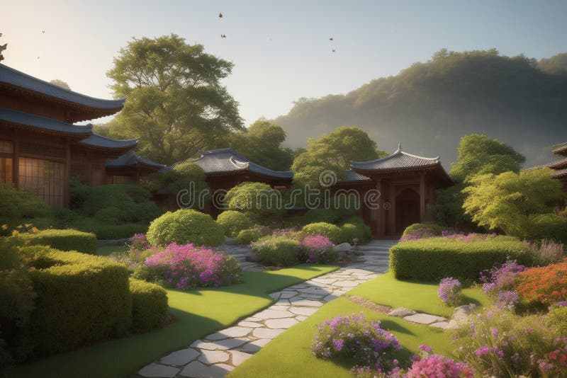 Zen Gardens Fill the Frame with a Small Object Made with Generative Ai ...