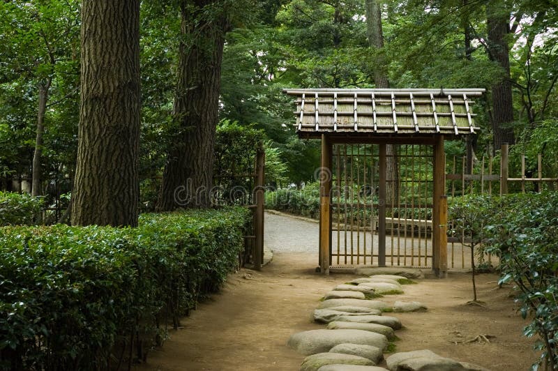 Zen gate and path stock image. Image of japan, asian, asia - 368365