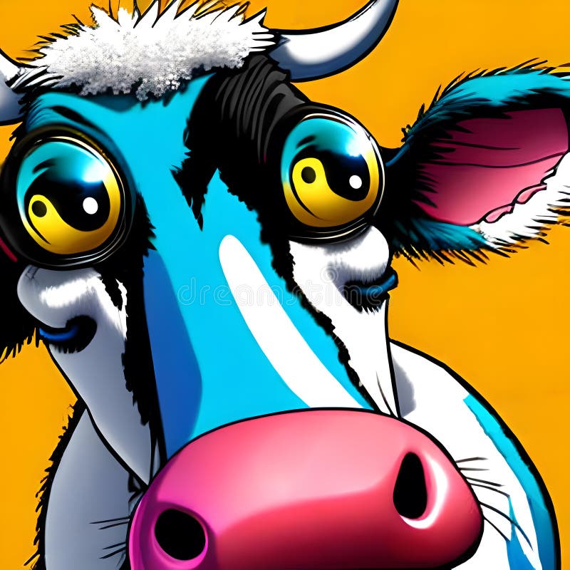 Zen Holy Cow stock illustration. Illustration of book - 277247185