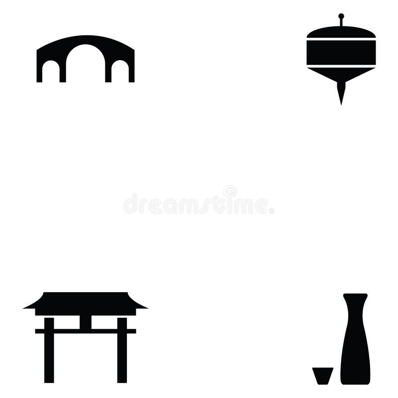 Zen icon set stock vector. Illustration of vector, stones - 120574343