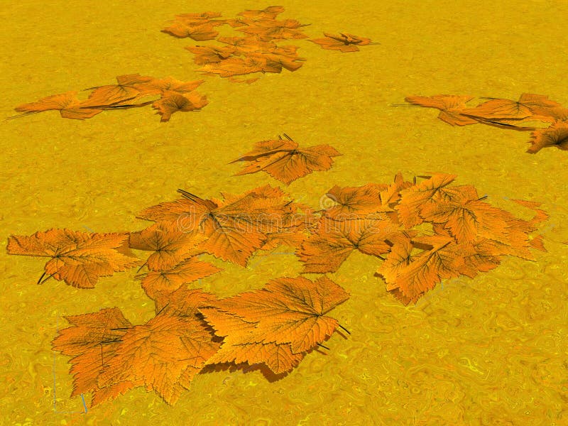 Zen leaves - 3D render stock illustration. Illustration of beautiful ...