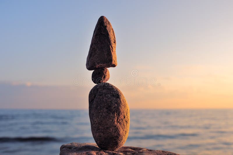 Zen-like stock image. Image of coast, boulder, poise - 47040887