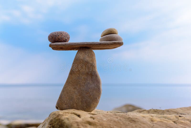 Zen-like on seashore stock photo. Image of meditation - 72363180