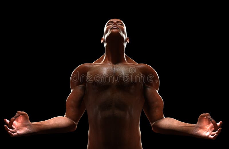 Zen Male #3 stock illustration. Illustration of upper - 2022444