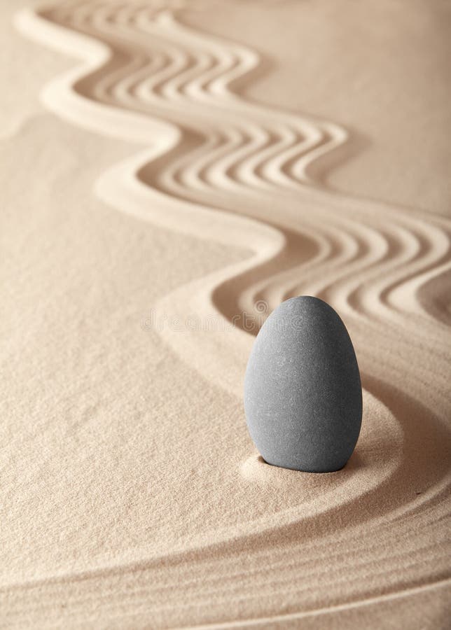 Zen Meditation Garden Balance Simplicity Stock Image - Image of ...