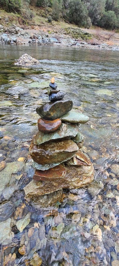 Zen Nature Rock Stack Peace Auburn Stock Image - Image of stacking ...