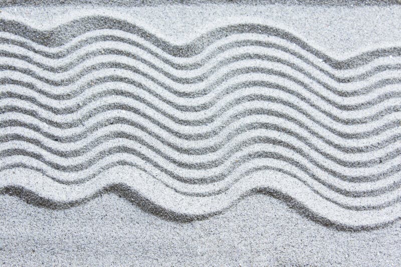 Zen Pattern in Sand stock image. Image of buddhism, stone - 184198719