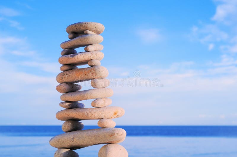 Zen Pebbles stock photo. Image of seacoast, pebble, rocky - 34306780