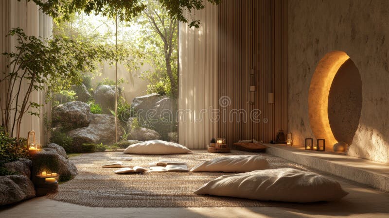 Zen Relaxation Space, Create a Calming Meditation Space with a Cozy ...