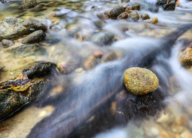 Zen River Stone IV stock photo. Image of outdoors, moss - 36160124