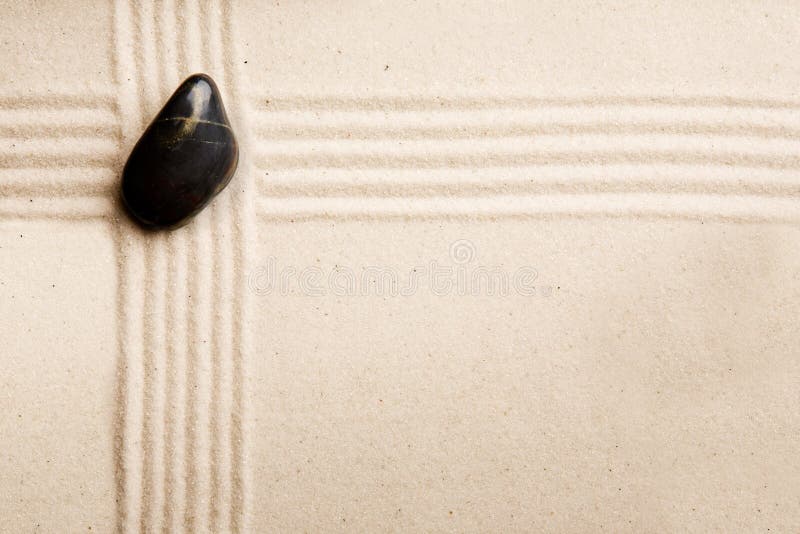 Zen Rock Garden stock photo. Image of meditation, japan - 6318882
