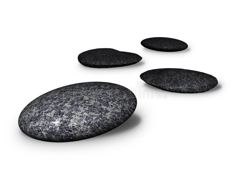 Zen Rocks stock illustration. Illustration of pure, reflection - 1918387