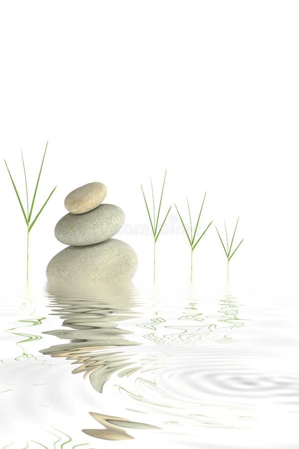 Zen-Ruhe stockfoto. Bild von asiatisch, ruhe, kunst, gräser - 6991566