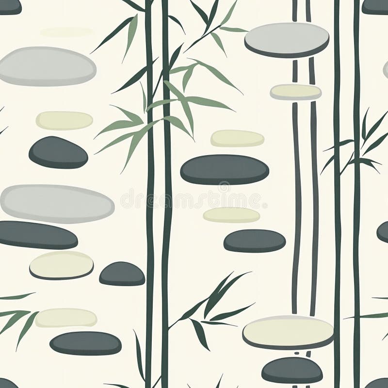 Zen Simplicity Pattern. Generated with Ai Stock Illustration ...