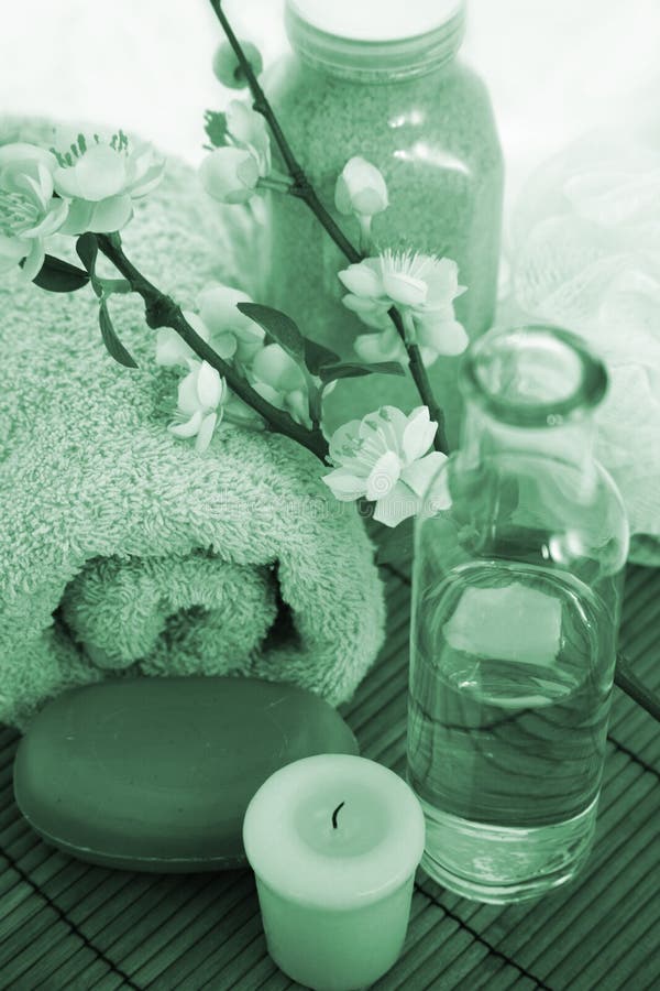 Zen Bath - Spa Retreat stock photo. Image of candle, health - 2260776