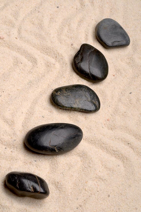 Zen Spa River Rocks on Sand Stock Image - Image of rock, sauna: 12328261