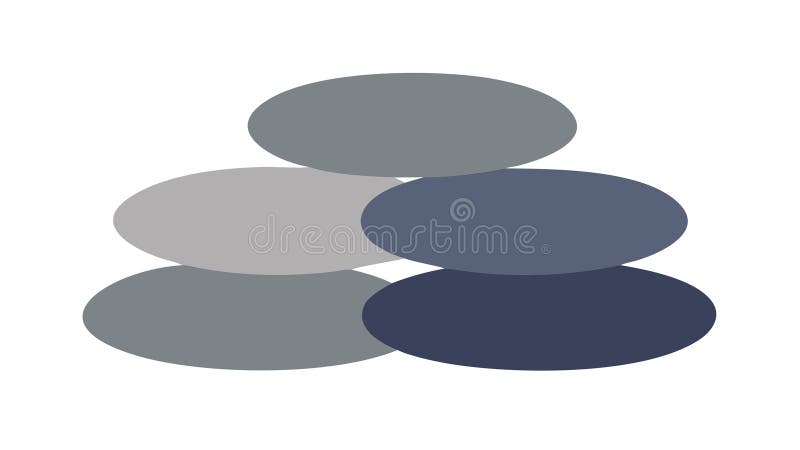 Zen Stacked Pebbles Icon, Symbolizing Balance and Tranquility, Vector ...