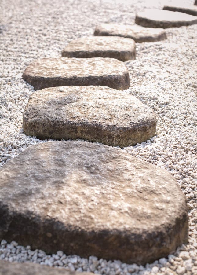 Zen stone path stock image. Image of walkway, step, rock - 88790759