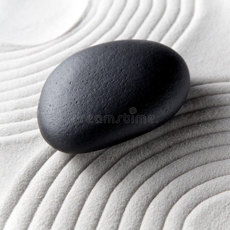 Zen stone stock image. Image of macro, concept, garden - 38610357
