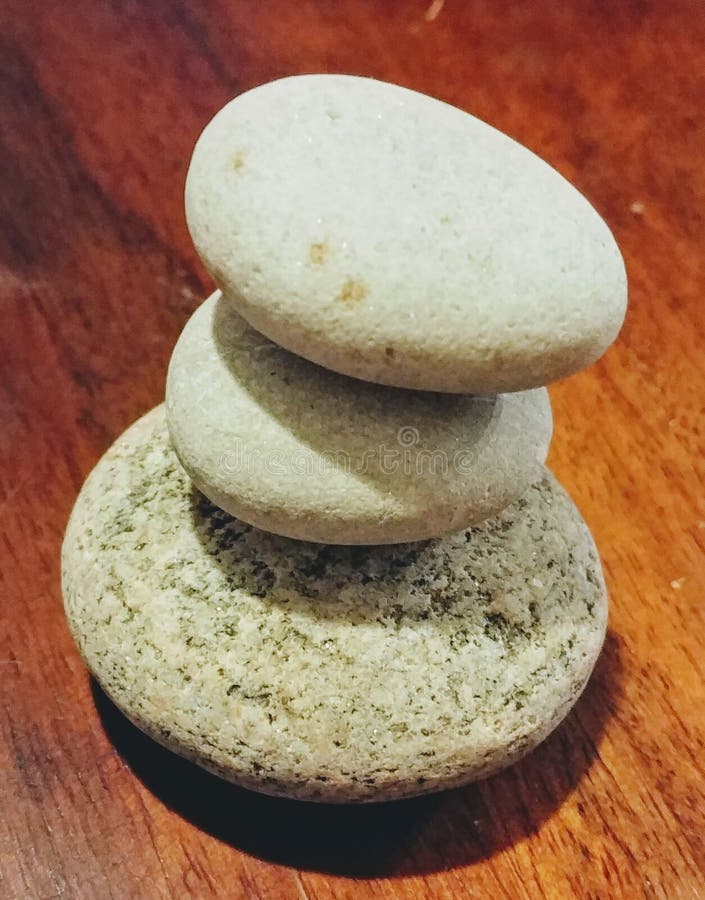 Zen Stone Stack stock photo. Image of stone, wooden - 126890204