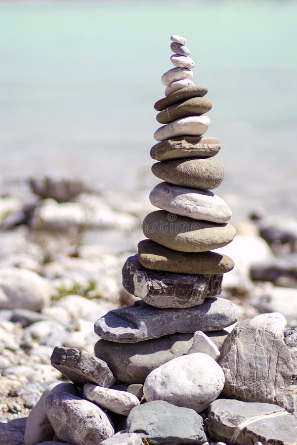 Zen stone tower stock photo. Image of rock, arrangement - 34874882