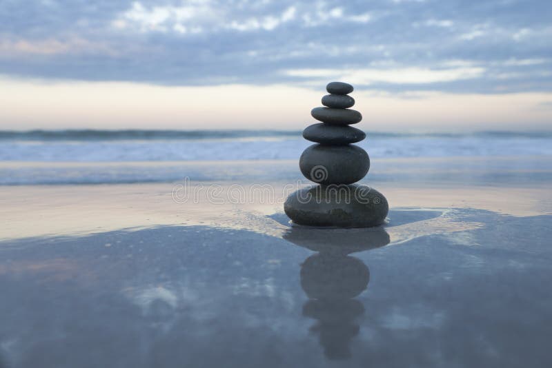 Zen stones stock image. Image of sand, buddhism, pebble - 19167749