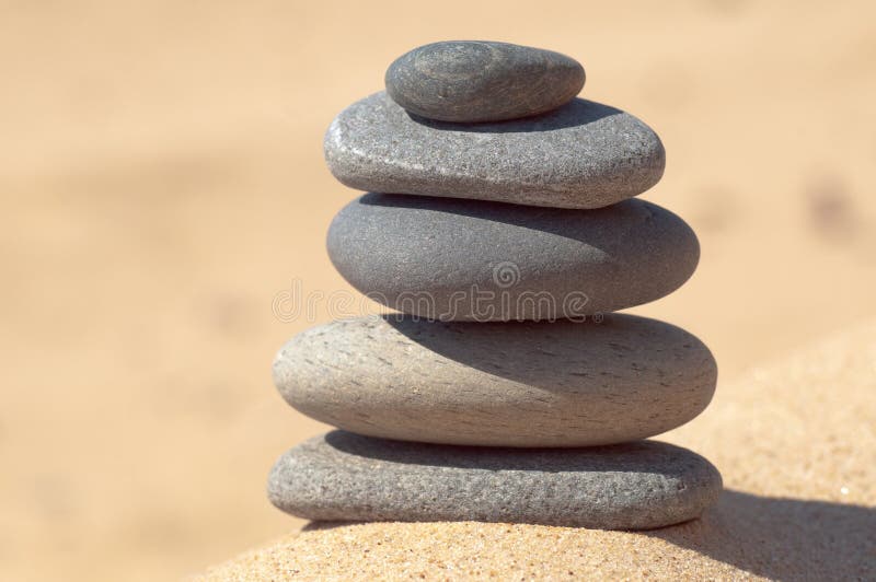 Zen Balancing Rocks Pebbles Covered Water Concept Stock Photo - Image ...