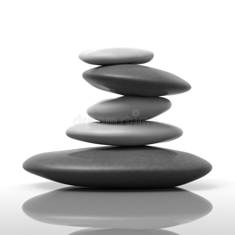 Zen Stones stock illustration. Illustration of pebble - 8238509