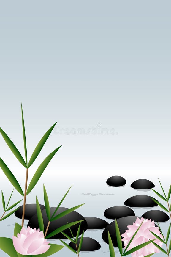 Zen stones background stock vector. Illustration of flyer - 13450170