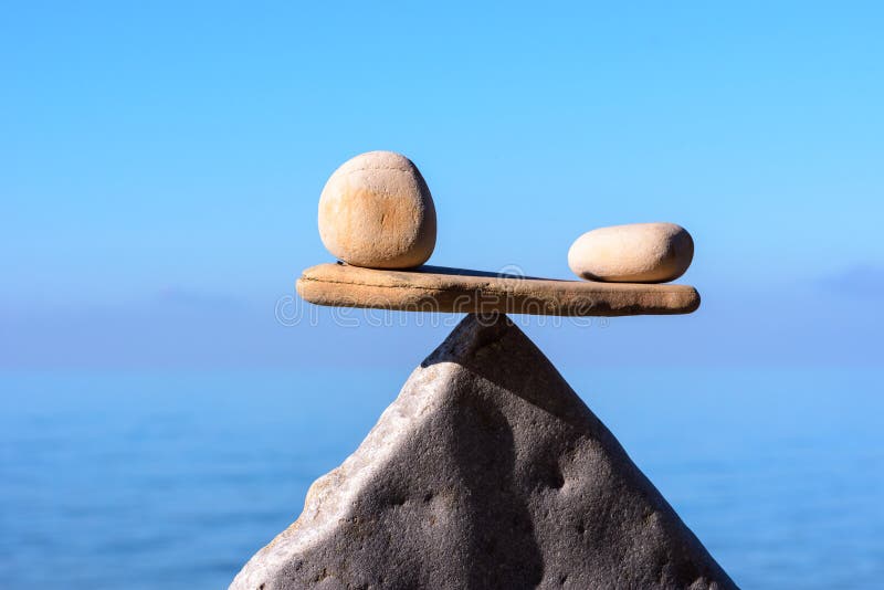 Zen stones in balance stock photo. Image of scales, sameness - 62164890