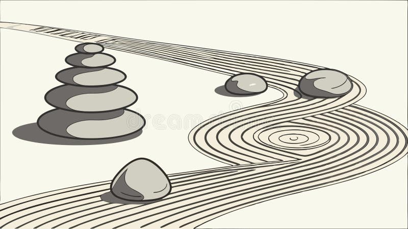 Zen Stones Balanced Stack, Meditation Stones, Peaceful Balance, Stone ...