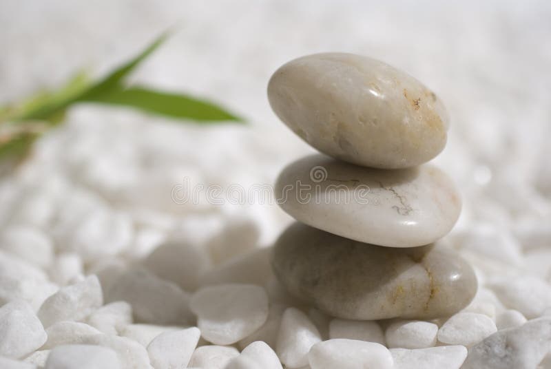 Zen stones and bamboo stock image. Image of stack, calmness - 4410625