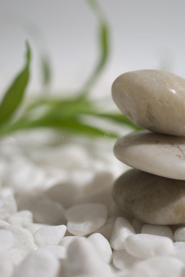 Zen stones and bamboo stock image. Image of rocks, relax - 4410509