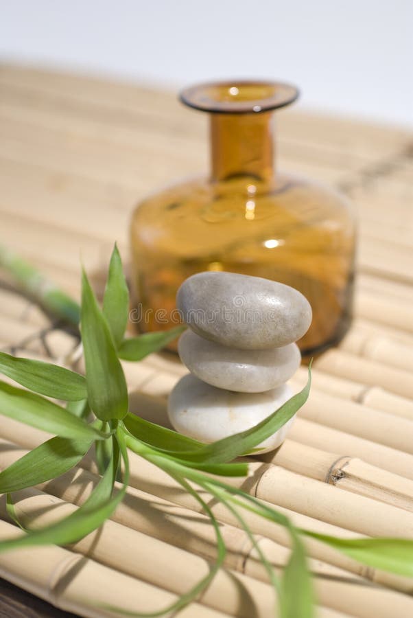 Zen stones and bamboo stock photo. Image of calm, stone - 4410500