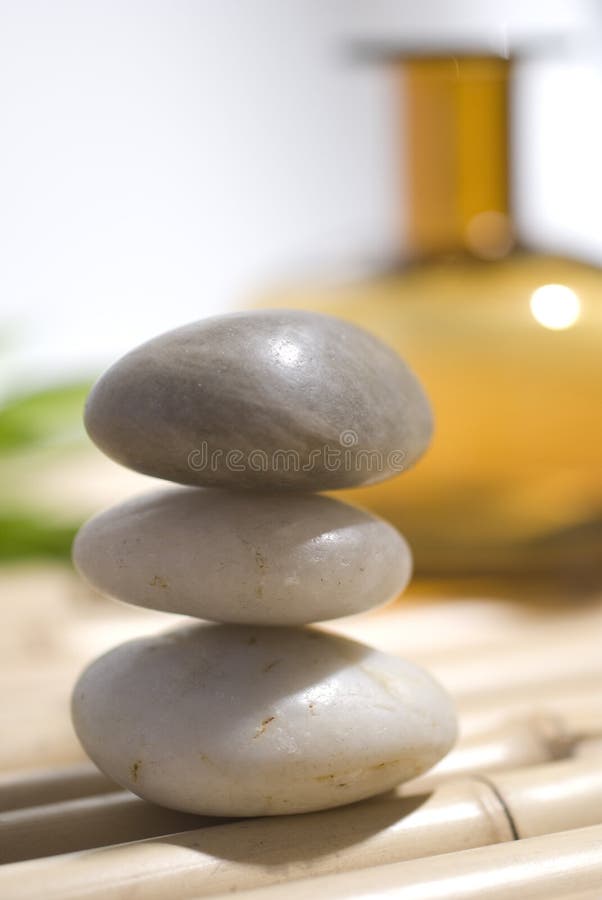 Zen stones and bamboo stock image. Image of stone, feng - 4481909