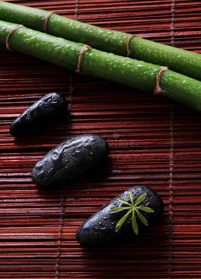 Zen Stones and Green Bamboo Stock Image - Image of heap, care: 23910843