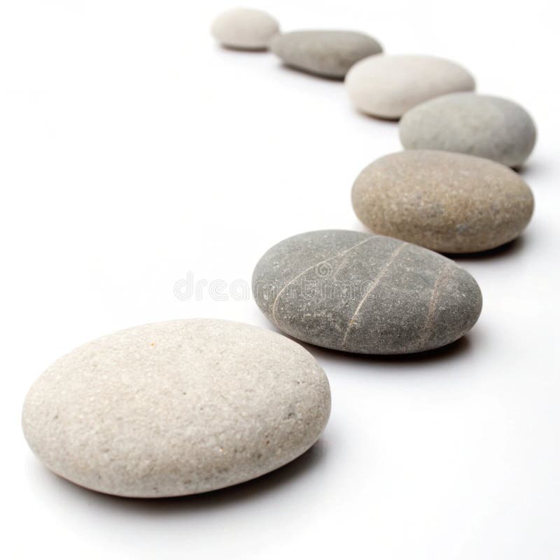 Zen Stones Isolated on Transparent Background Stock Illustration ...
