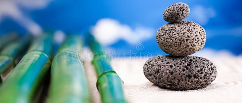 Zen Stones, Magical Ambient Atmosphere Theme Stock Image - Image of ...