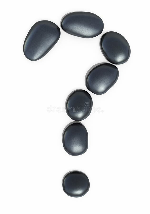 Zen Stones Question Mark Form Stock Illustration - Illustration of ...