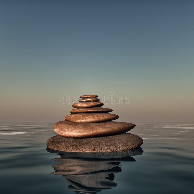 Zen Rocks Water Stock Illustrations – 638 Zen Rocks Water Stock ...