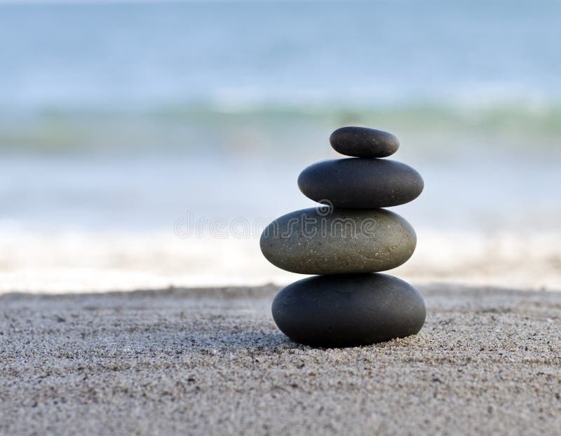 Zen rocks on the beach stock photo. Image of vacation - 19520200