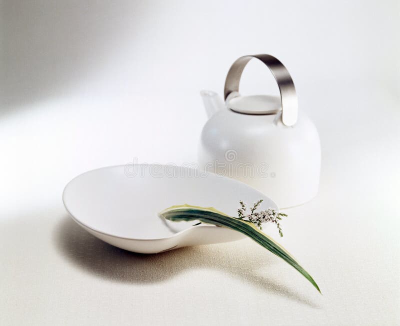Zen style tea pot and vase stock photo. Image of relax - 11444216