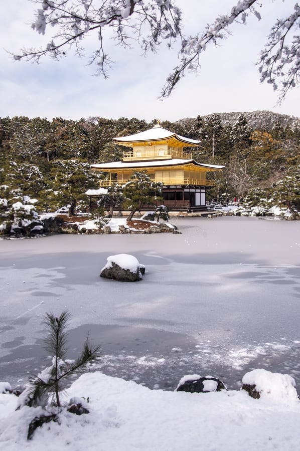 Zen Temple during Winter and Snow Time in Japan Concept Stock Photo ...