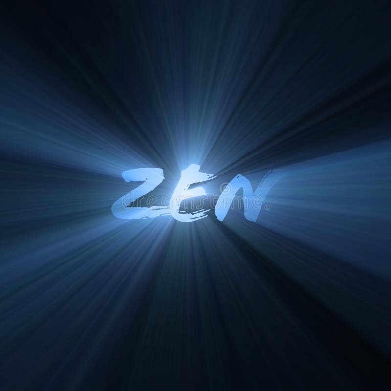 OM Word Enlightenment Light Halo Flare Stock Illustration ...