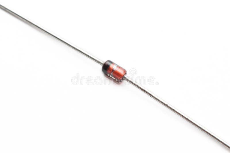 Zener Diode Electronic Component on White Background Stock Photo ...