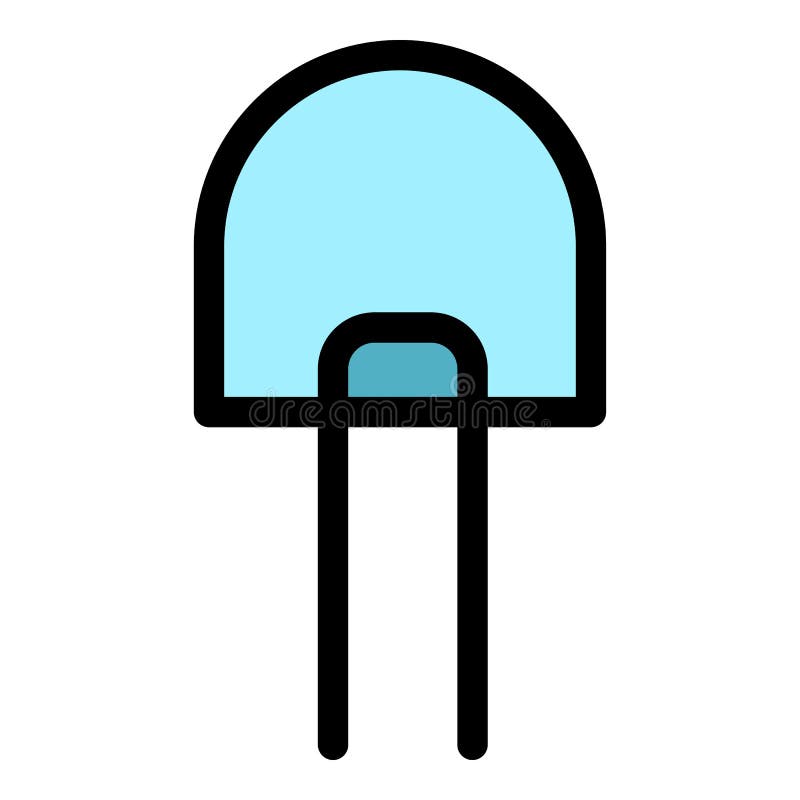 Zener Diode Icon Color Outline Vector Stock Vector - Illustration of ...